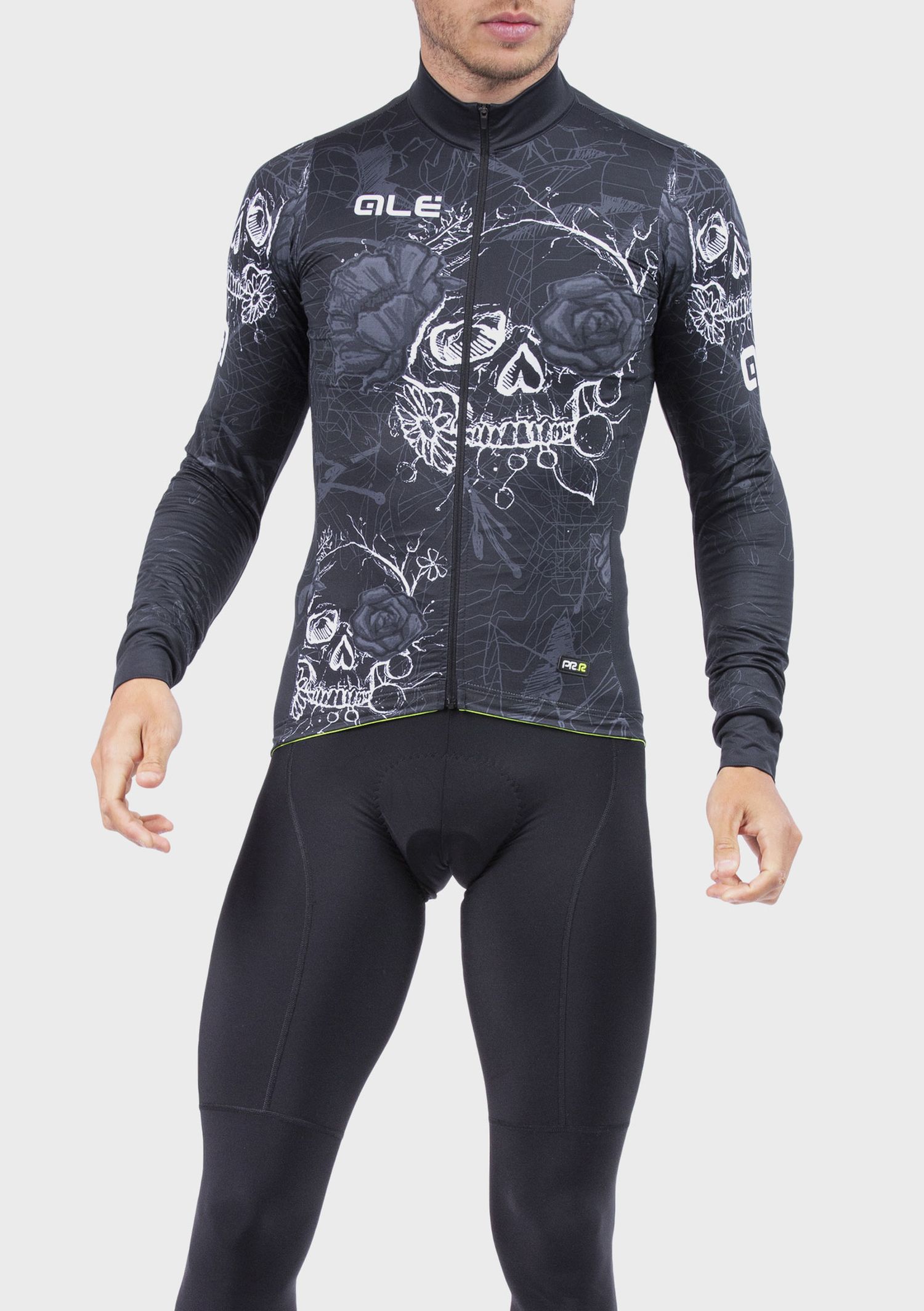 PRR SKULL MEN LONG SLEEVE JERSEY Black