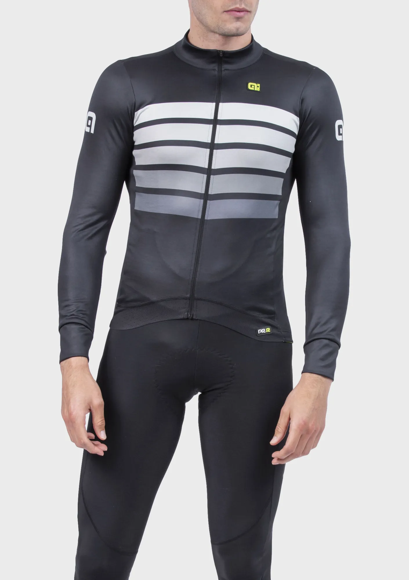 PRR SOMBRA WOOL THERMO MEN LONG SLEEVE JERSEY Black - Grey